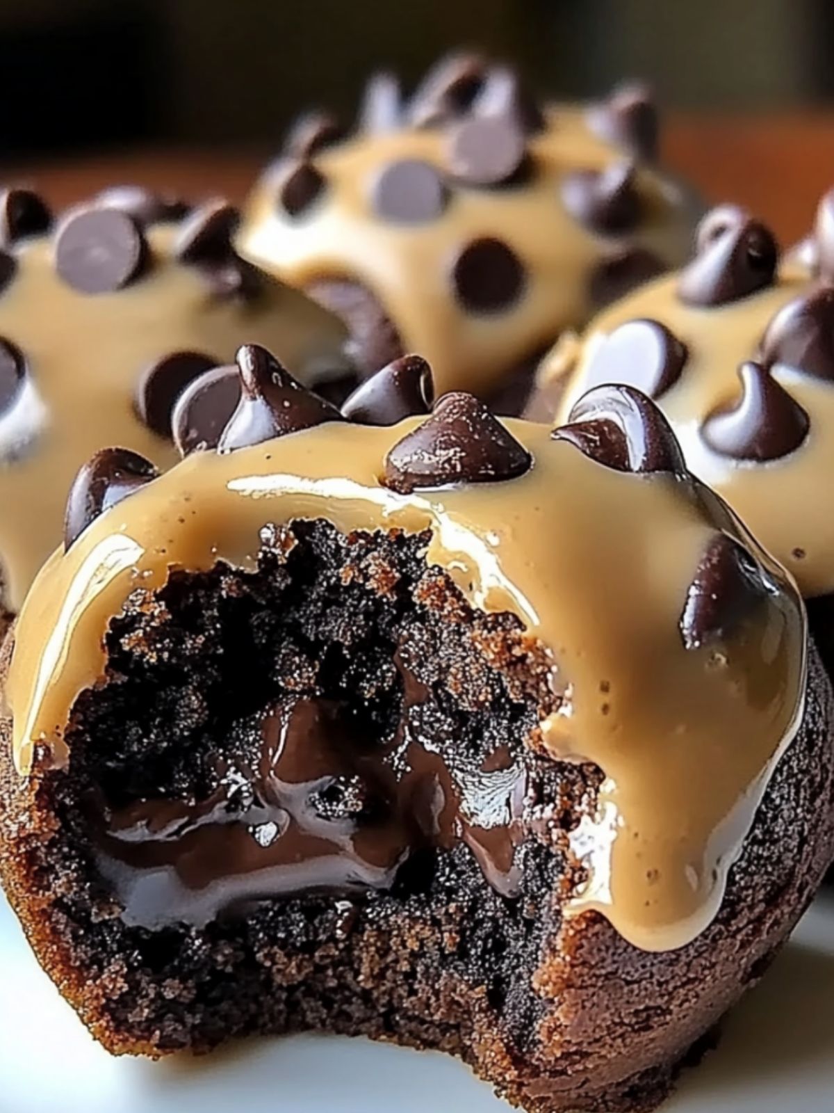 Chocolate Chip Cookie Dough Brownie Bombs