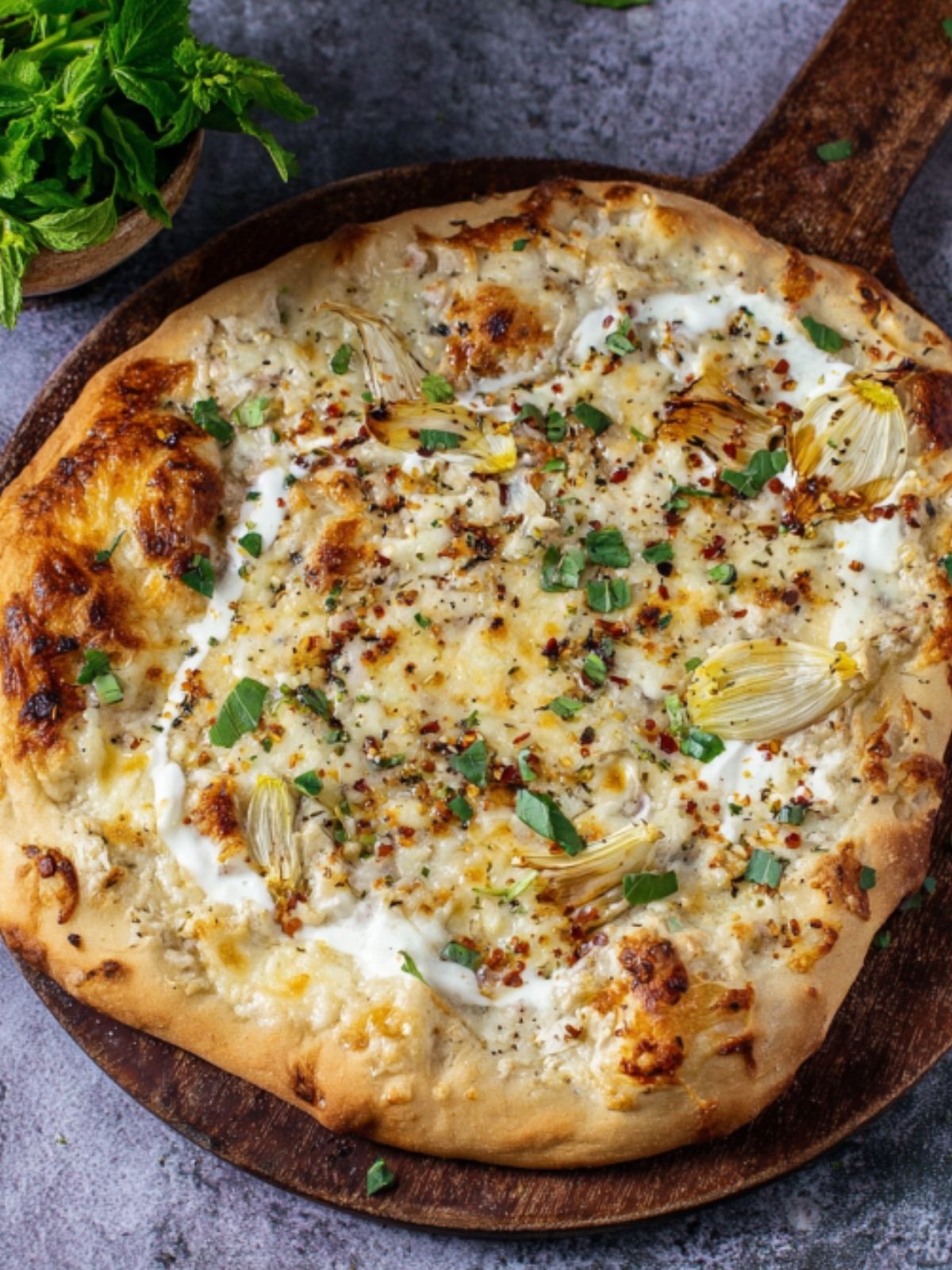 Epic Roasted Garlic Pizza