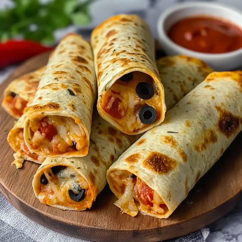 Irresistible Baked Pizza Wraps: Crispy Homemade Perfection