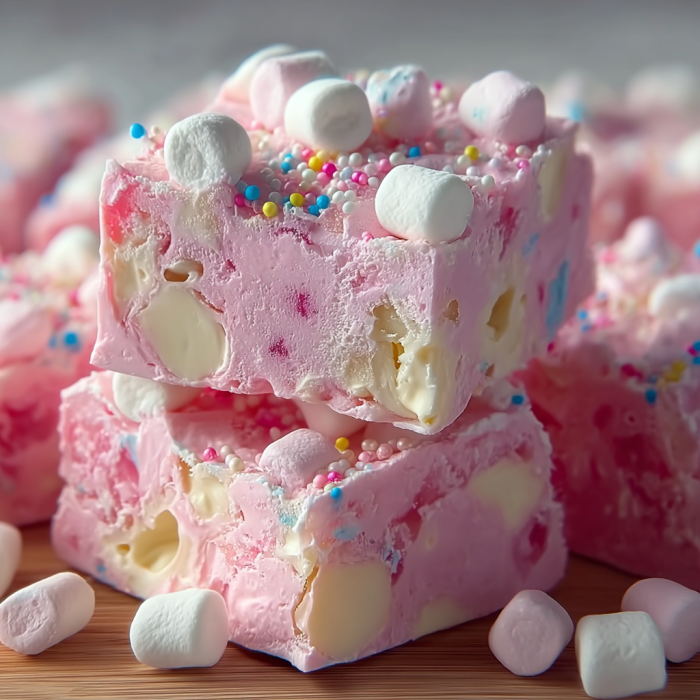 Irresistible Bubblegum Cloud Fudge: Fluffy Sweet Nostalgia