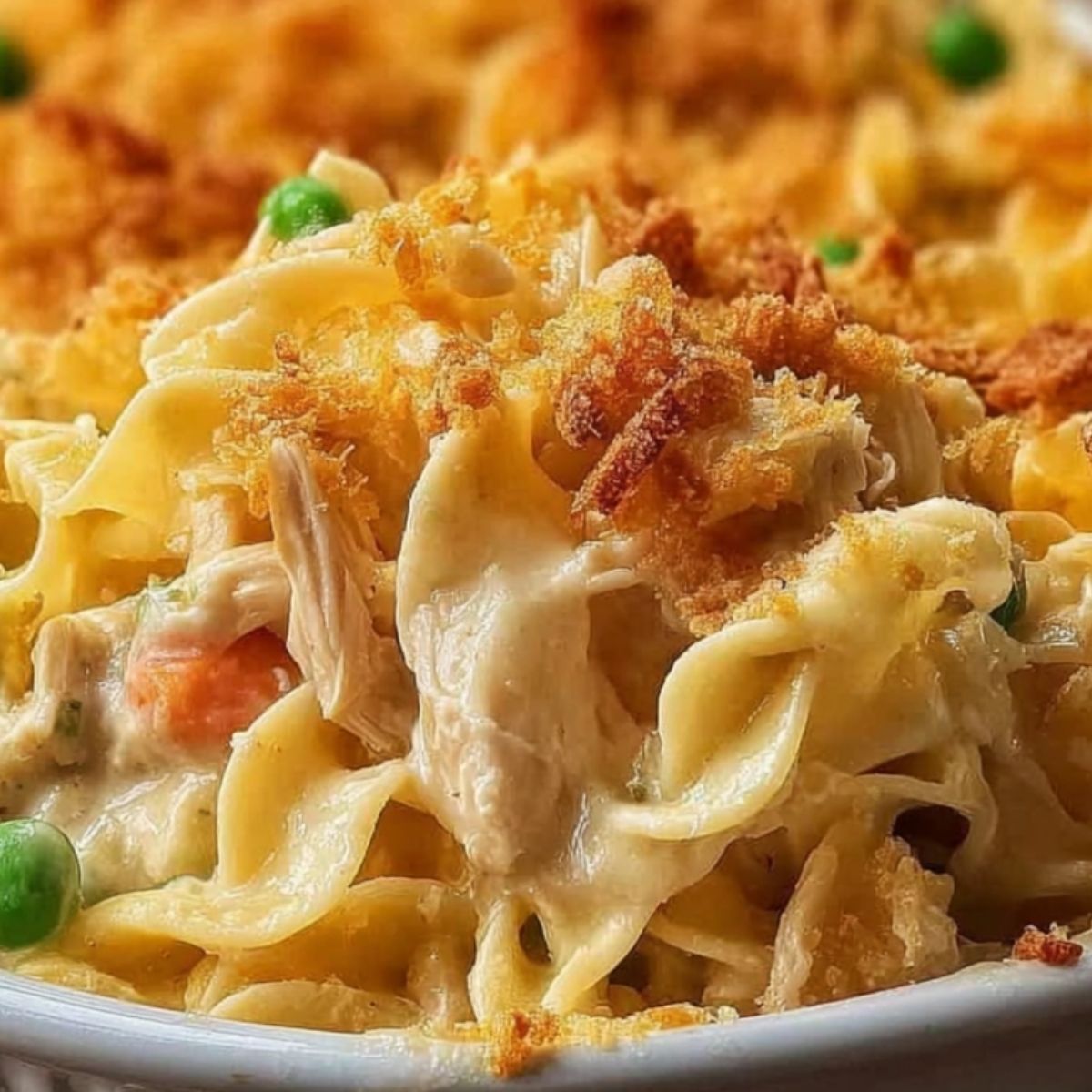 Creamy Homestyle Chicken Noodle Casserole That Comforts