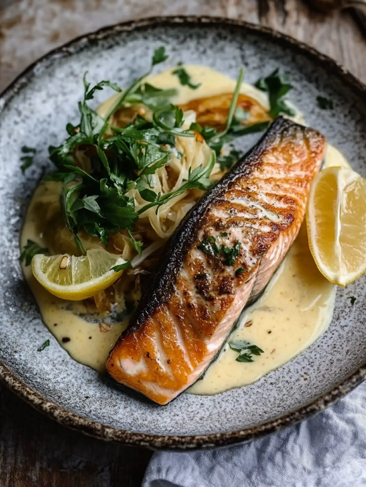 Restaurant-Quality Crispy Salmon with Silky Lemon Beurre Blanc - Sweet ...
