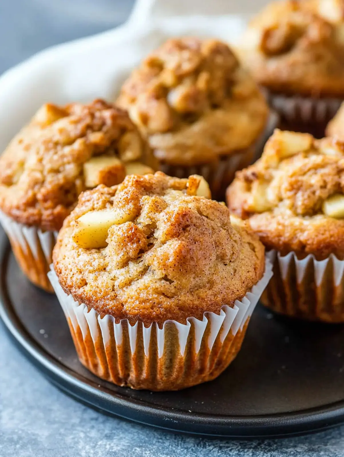 Secretly Healthy Apple Cinnamon Greek Yogurt Muffins